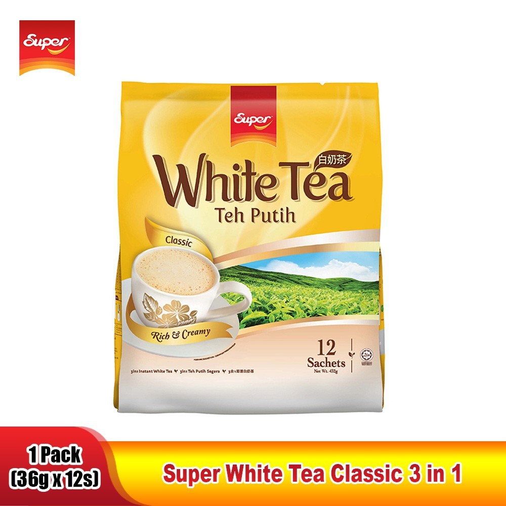 SUPER 3 in 1 White Tea Classic 36g x 12s | Shopee Malaysia