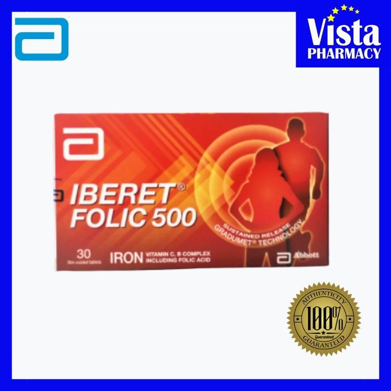 [Exp: 04/2026] Abbott Iberet Folic 500 (30 tablets) | Shopee Malaysia