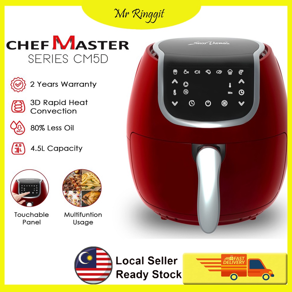 Mr Ringgit Digital Air Fryer Series ChefMaster Oil Free Electric Fryer ...