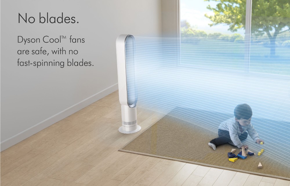 Dyson Cool™ Tower Fan AM07 (White)| Powerful airflow | Bladeless | Easy ...