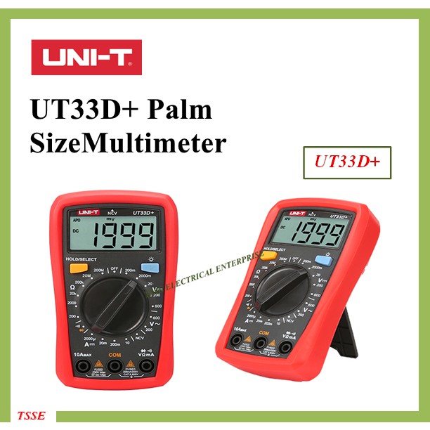 🔥Ready Stock🔥 Uni-T UT33+ PALM-SIZED DIGITAL MULTIMETER AC/DC VOLT ...