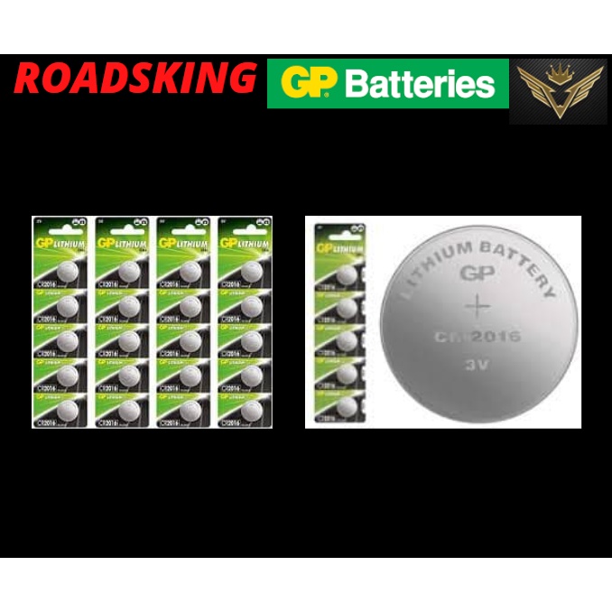 BATTERY CAR ALARM ORIGINAL GP LITHIUM CR2016 3V GENUINE HIGH VOLTAGE ...