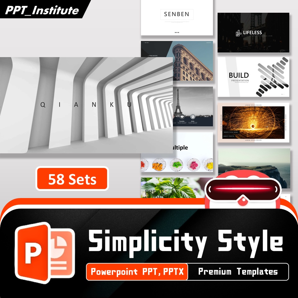 🔥 Powerpoint Template - 58 Sets Simplicity 🔥 Premium PowerPoint Templat Set | Powerpoint Slides ...