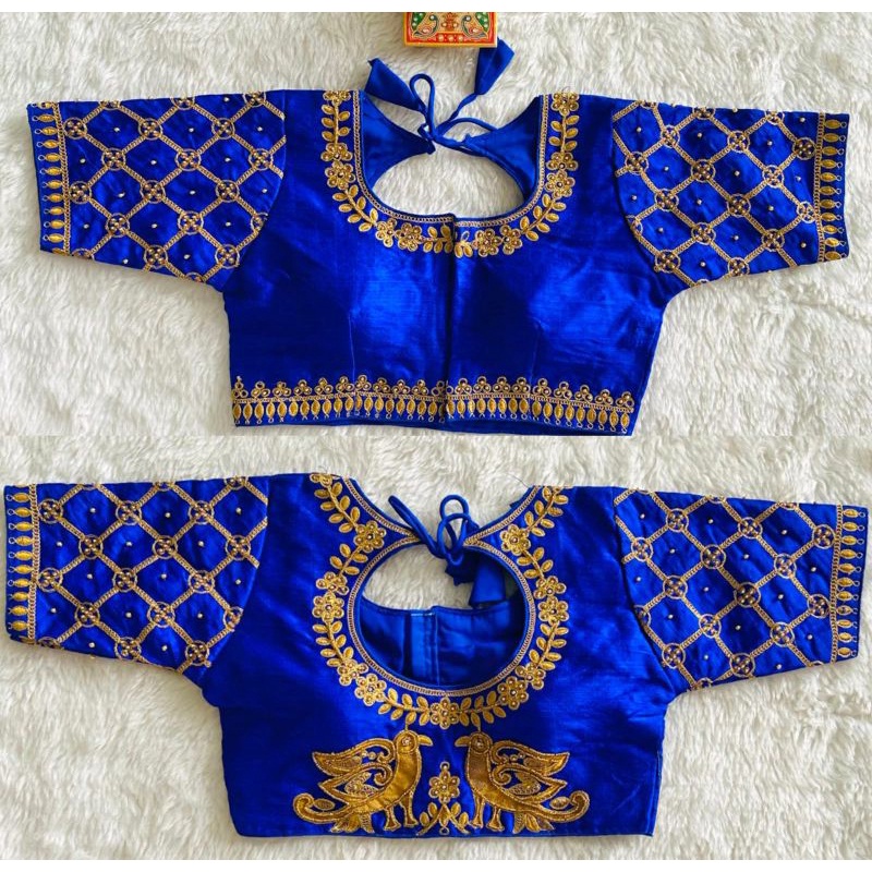 Mangam Work Readymade Saree Blouse | Shopee Malaysia
