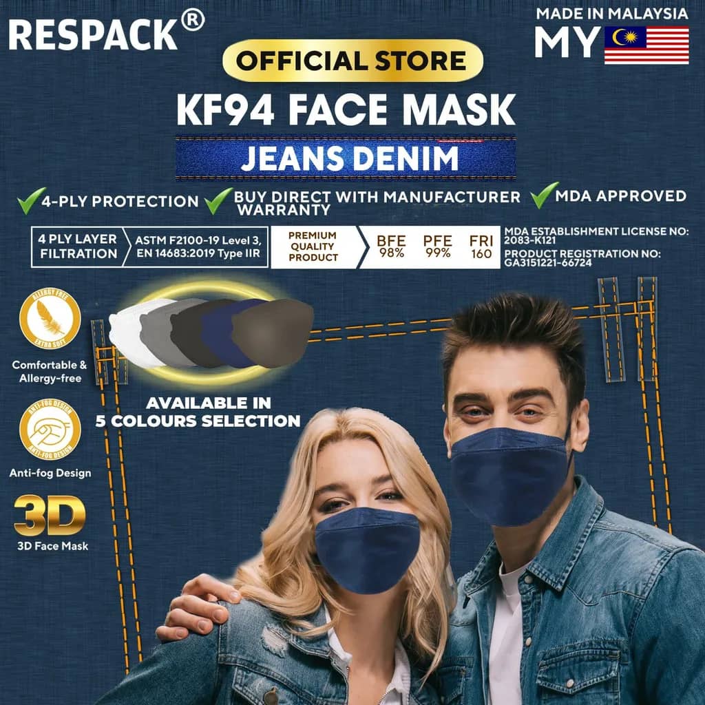 𝗞𝗙𝟵𝟰 𝗙𝗮𝗰𝗲 𝗠𝗮𝘀𝗸 [𝗝𝗲𝗮𝗻𝘀 𝗗𝗲𝗻𝗶𝗺] by Sourcepro | Shopee Malaysia