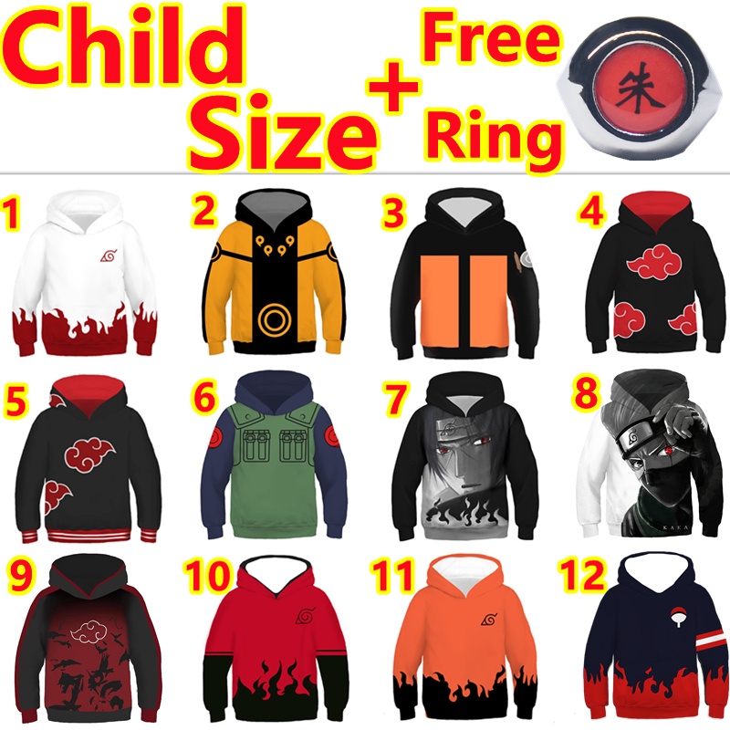 High-quality Children's clothes Naruto Hoodie Jacket Hokage Ninjia ...