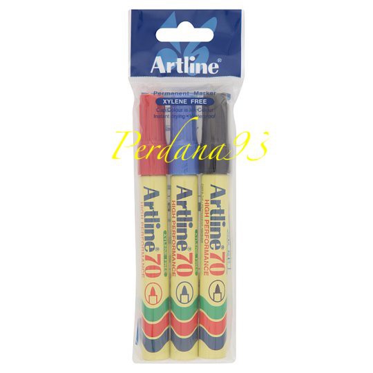 Artline 70 Permanent Marker Pen (Black, Blue, Red) | Shopee Malaysia