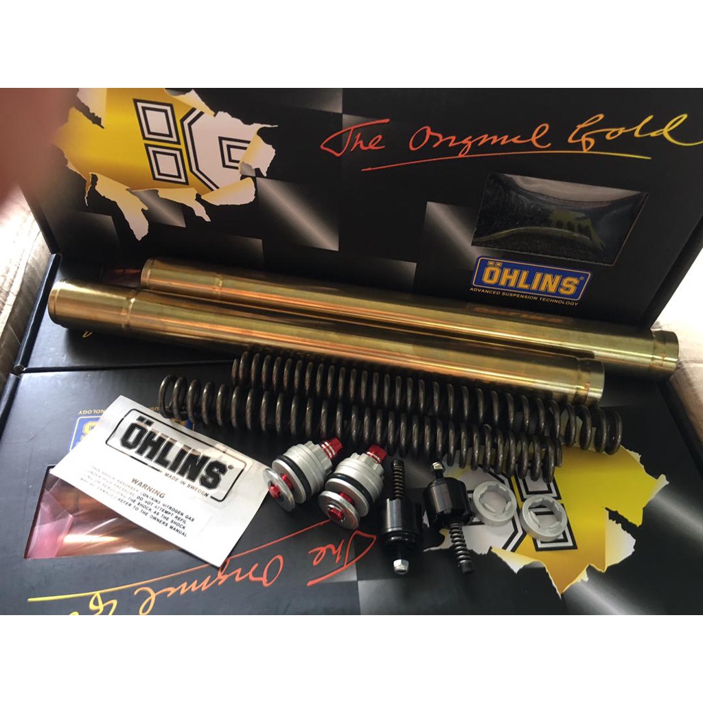 OHLIN CNC GOLD FORK RS150 FORK DEPAN 150RS HONDA OHLINS CNC FORK GOLD ...
