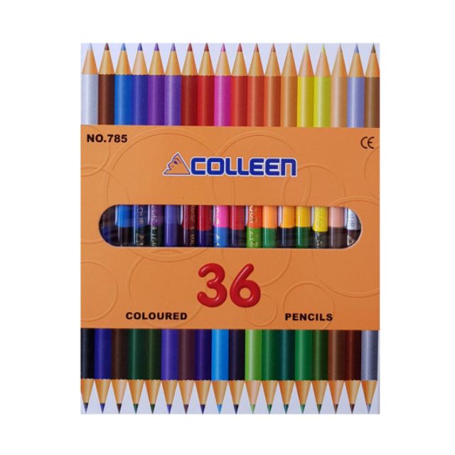 Colleen Colored Pencils 18 Sticks 36 Colors 785(Round Rod) | Shopee ...