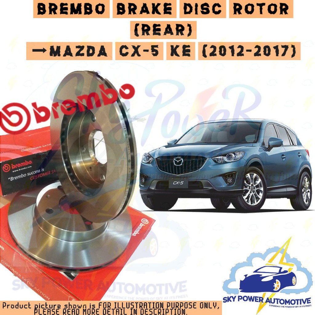 BREMBO MAZDA CX-5 KE BRAKE DISC ROTOR (REAR) | Shopee Malaysia