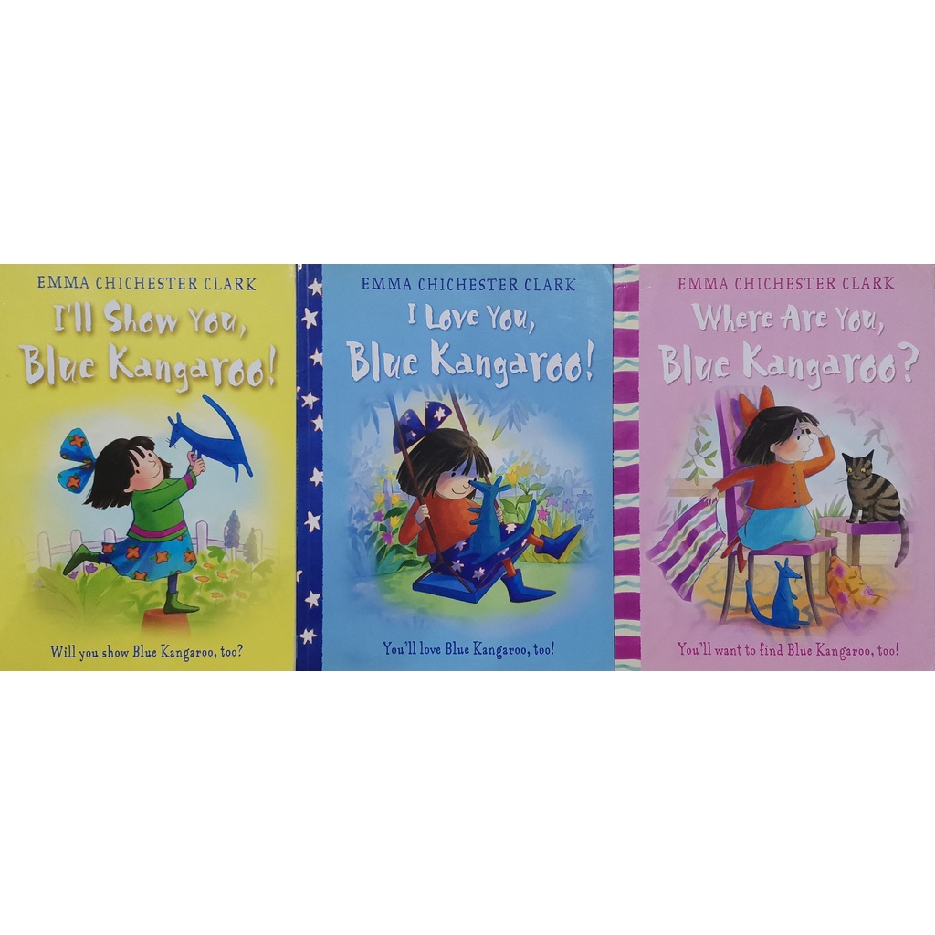 A Bundle of 3 Blue Kangaroo Book by Emma Chichester Clark [Preloved ...