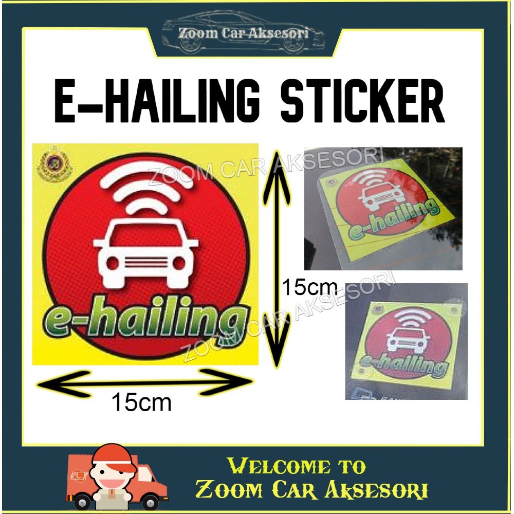 E-Hailing sticker for car ( NO RUBBER SUCTION!!!!! ) | Shopee Malaysia
