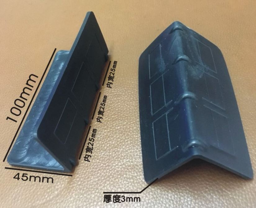 Plastic Corner Protector Guard 100mm (100pcs) - Black Packing belt L ...