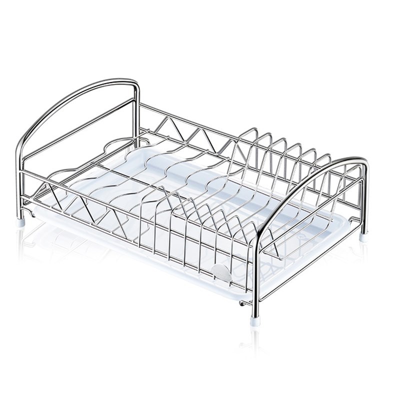 SUS304 Stainless Steel Dish Rack with Tray | Shopee Malaysia