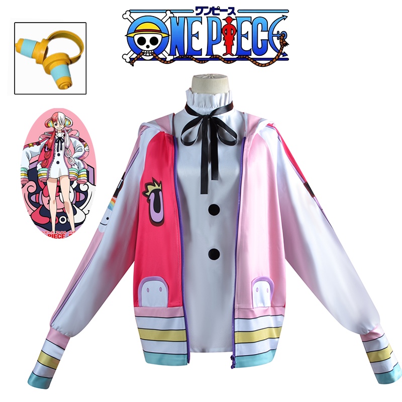 Cosplay One Piece UTA Costume Set Role Play Halloween Party Comic Con ...