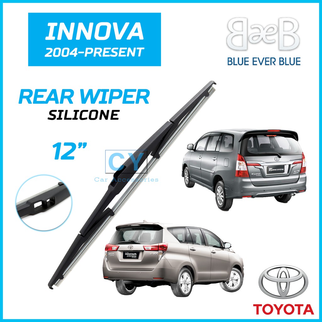 TOYOTA INNOVA 2004 - 2020 Present | BEB SILICONE Rear Window Wiper ...