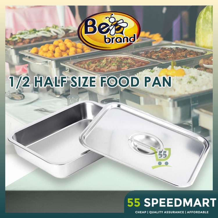 𝟱𝟱𝗦𝗣𝗘𝗘𝗗𝗠𝗔𝗥𝗧 HALF SIZE FOOD PAN STAINLESS STEEL TRAY FOOD TRAY BUFFET ...