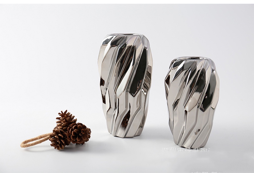 Pasu bunga hiasan ruang tamu seramik tinggi rumah Nordic chinese ...