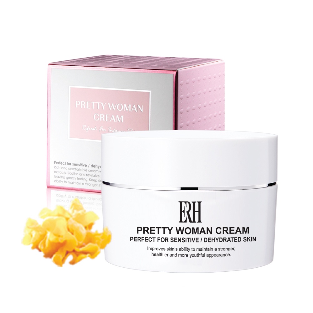 ERH Pretty Woman Cream for hormonal dryness, pigment, acne skin ...
