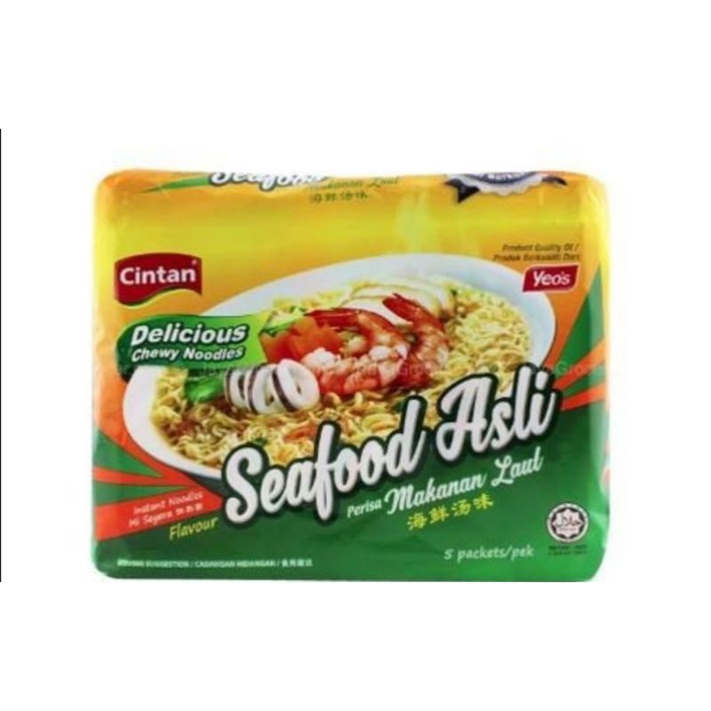 Cintan Seafood Asli Instant Noodles 【5Pack x75g】 | Shopee Malaysia