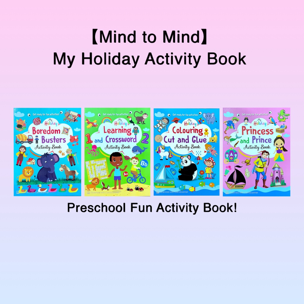 【Mind to Mind】My Holiday Activity Book — Preschool Fun Activity Book ...