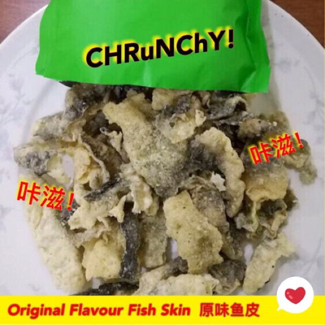Kulit Ikan Garing Berperasa / Fish Skin Crisps in Original Flavour ...