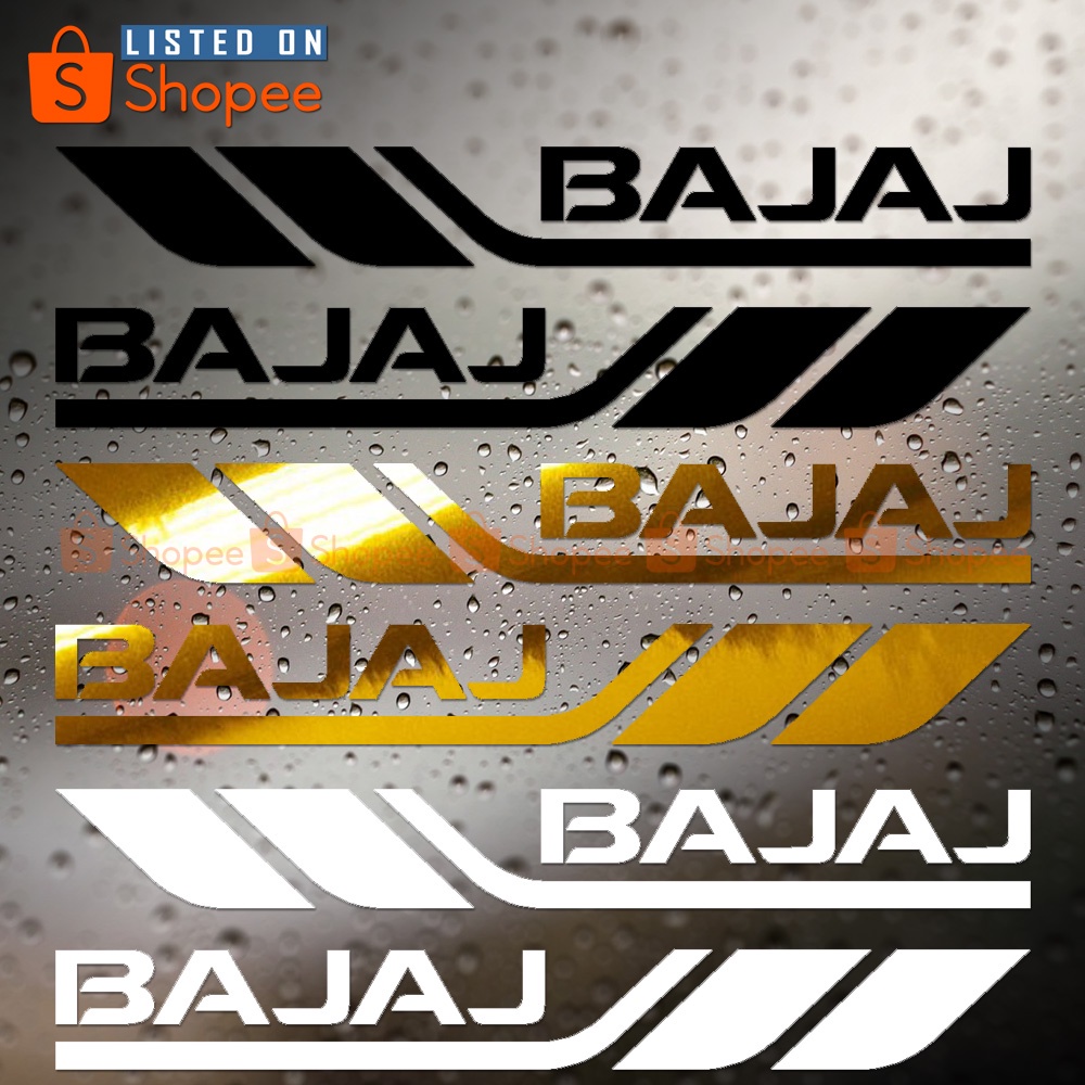 Stickers | 2x Bajaj | Racing | Decals | Stripes | Vinyl Weather Proof ...