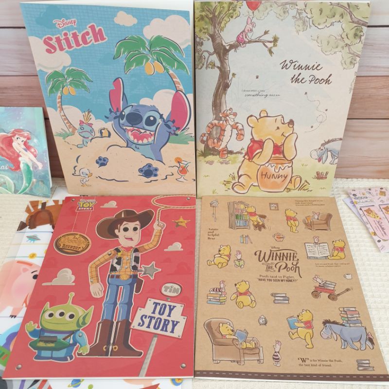 Disney 16K Fixed Page Horizontal Line Notes Pooh Notebook Toy Story ...