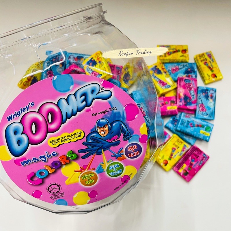 WRIGLEY'S / BOOMER MAGIC COLORS / ASSORTED FLAVOUR SOFT BUBBLE GUM ...