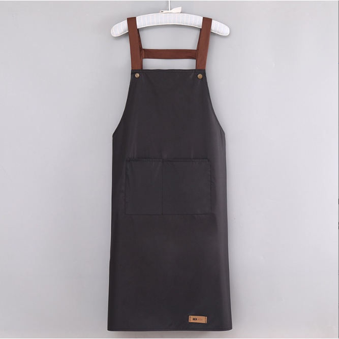 Ready Stock Korean version lengthened and enlarged apron kitchen apron ...