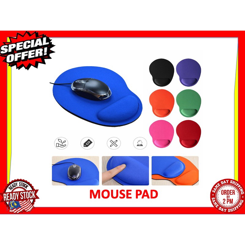 🇲🇾READY STOCK 🇲🇾Mouse Pad Comfort Ergonomic with Wrist Protect Soft Pad ...