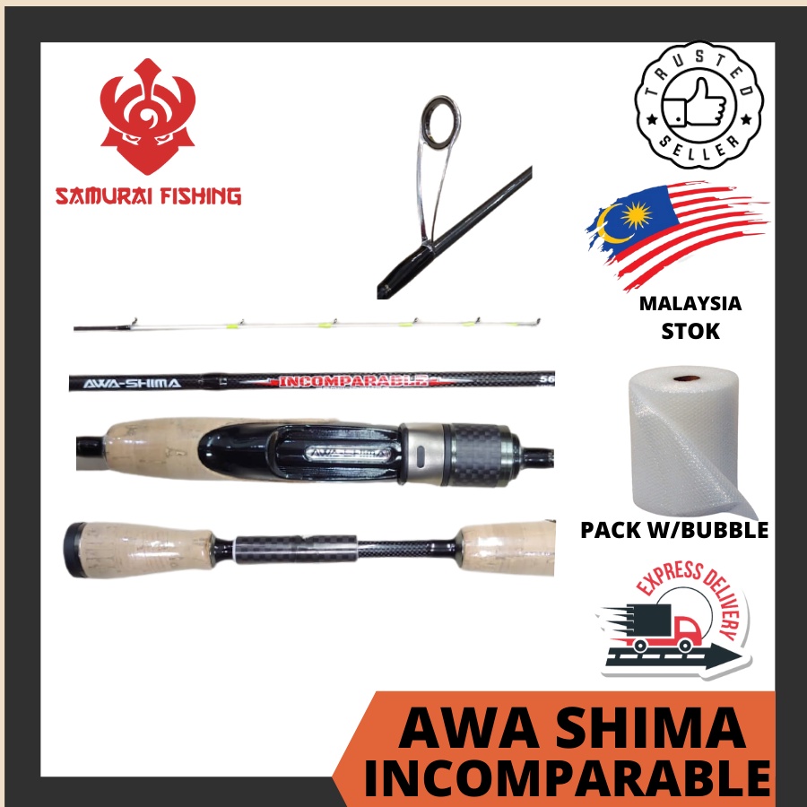 SAMURAI - CHEAPEST! Awa-Shima Incomparable Light Game (UL) Spinning Fishing Rod / Ultra Light ...