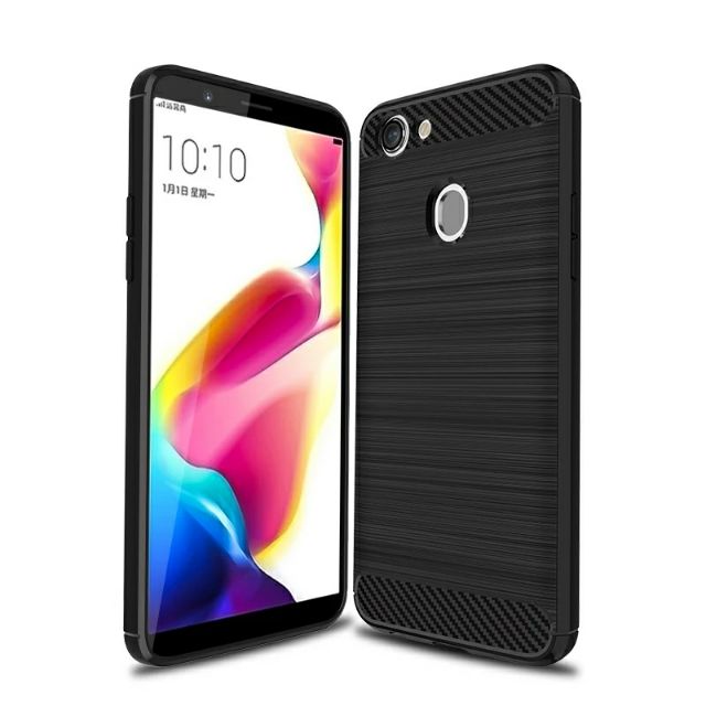 OPPO F5 case cover 6.0" Anti-knock carbon fiber silicone case | Shopee ...
