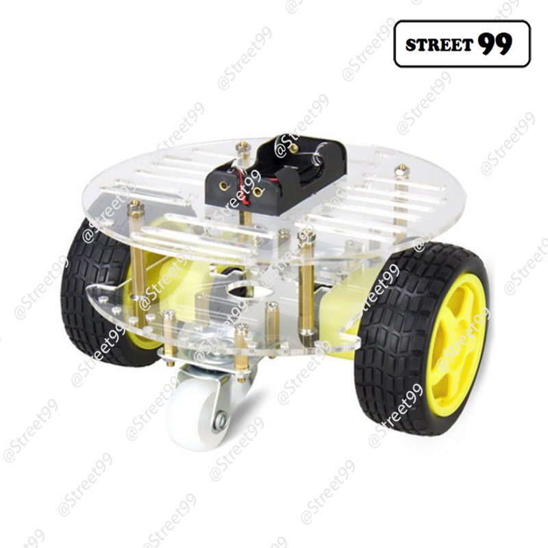 [Clearance] ARDUINO 2 Wheel Drive (2WD) 2 Layers Round Smart Robot Car ...