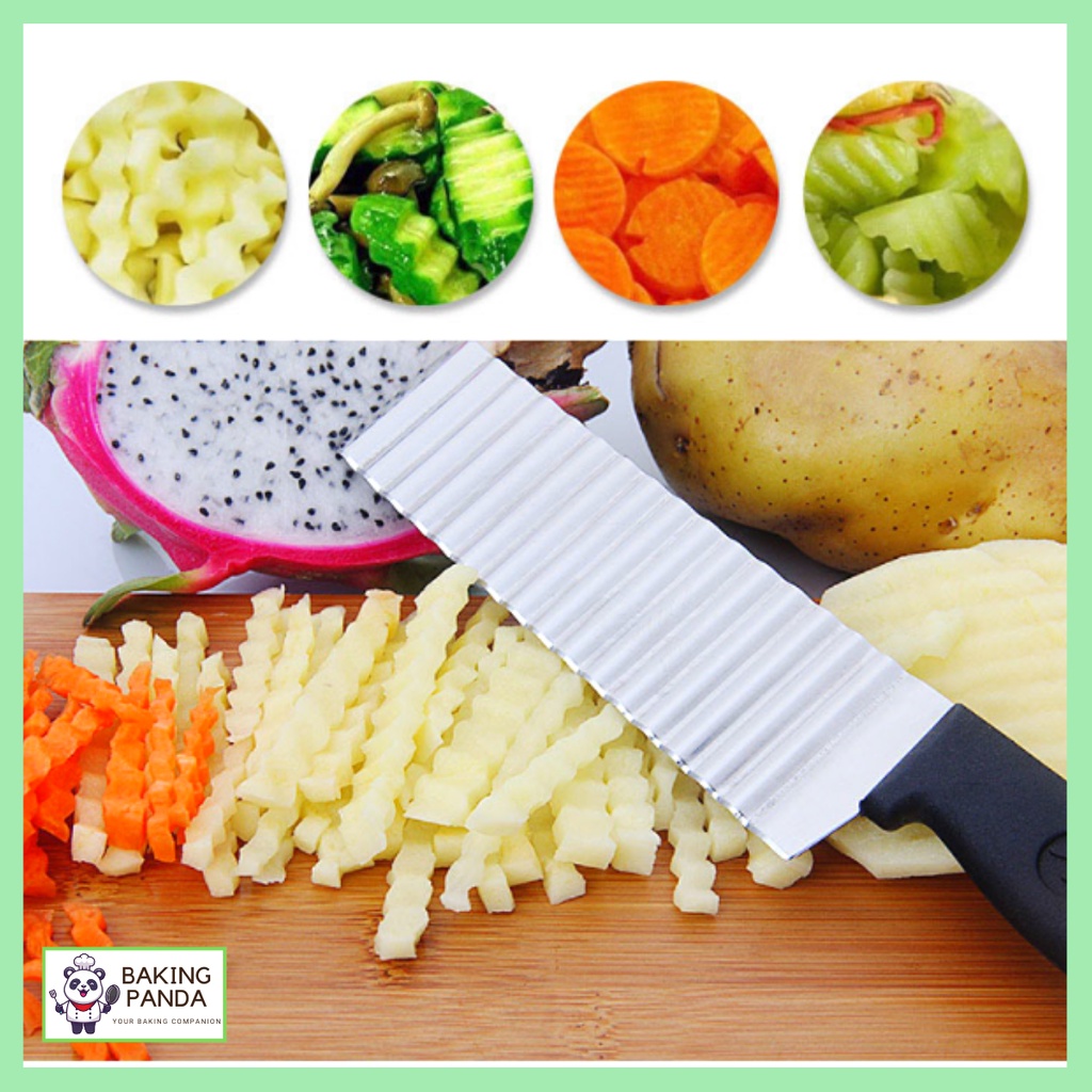 Potato Vege Cutter Stainless Steel Serrated Blade | Potato Cutter Wavy ...