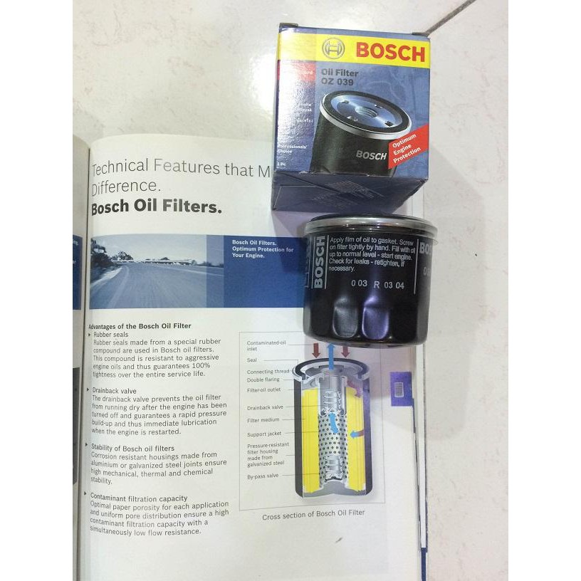 BOSCH OIL FILTER for PROTON SAVVY, HYUNDAI ATOS | Shopee Malaysia