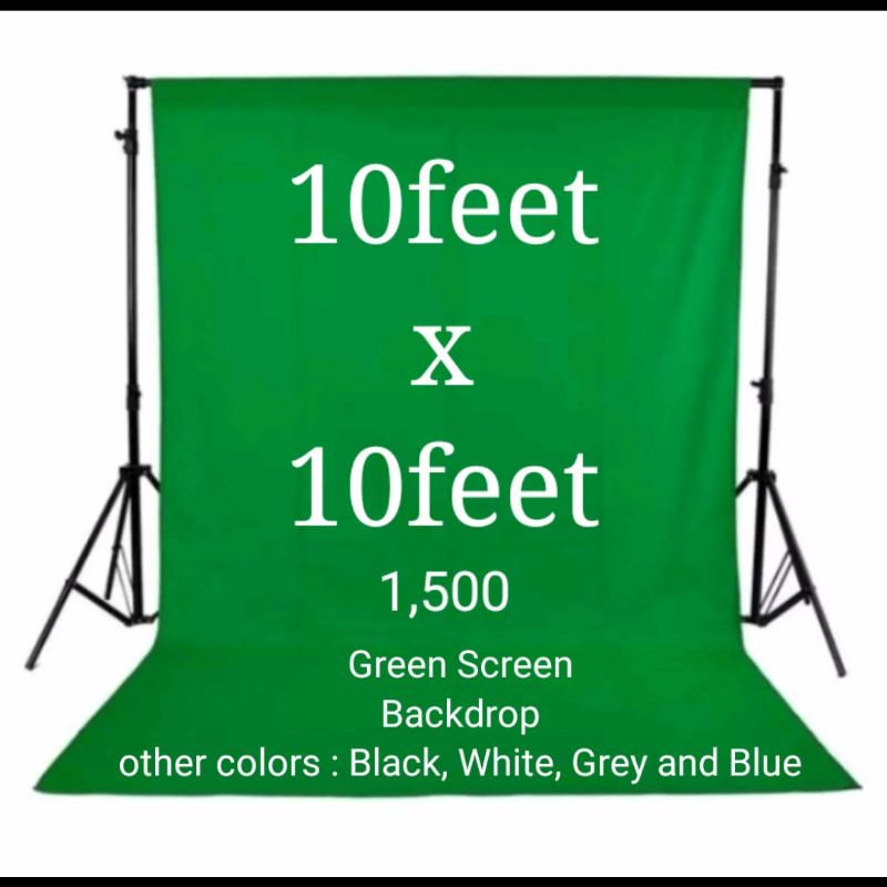 GREEN SCREEN BACKDROP BIG WIDE 10FT X 10FT | Shopee Malaysia