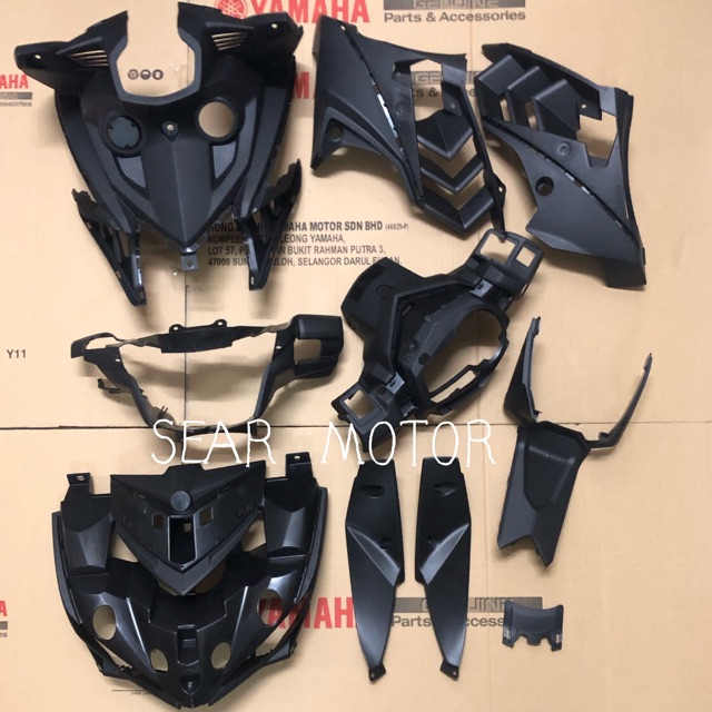 Y15ZR Y15 YSUKU V1/V2 ALL INNER COVER SET M/BLACK 100%ORIGANAL YAMAHA ...