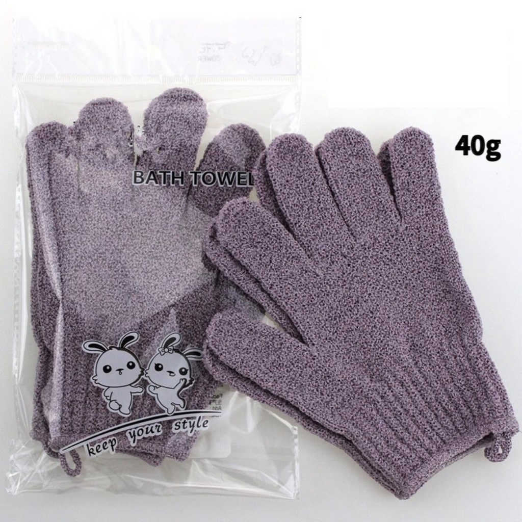 Sarung Tangan Penggosok Berus Daki Badan Bath Exfoliating Gloves Shower ...
