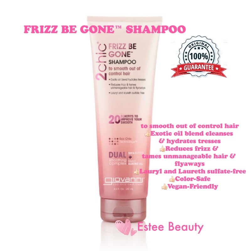 GIOVANNI : 2 CHIC FRIZZ BE GONE SHAMPOO (250ML) | Shopee Malaysia