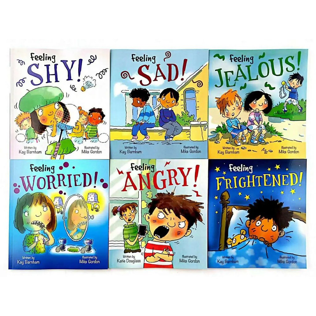 Feelings and Emotions 6 Books Set (Feeling Sad, Jealous, Worried ...