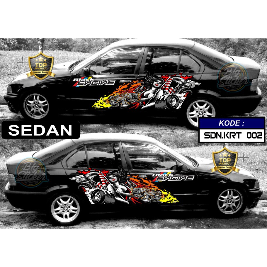 STICKER Baleno, All New City, Honda Civic, Corolla Altis, Toyota Vios ...