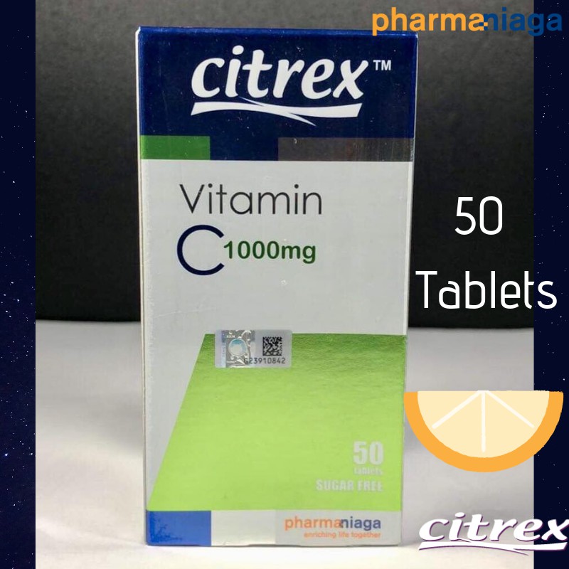Citrex Chewable Vitamin C 1000mg (50 tablets) | Shopee Malaysia