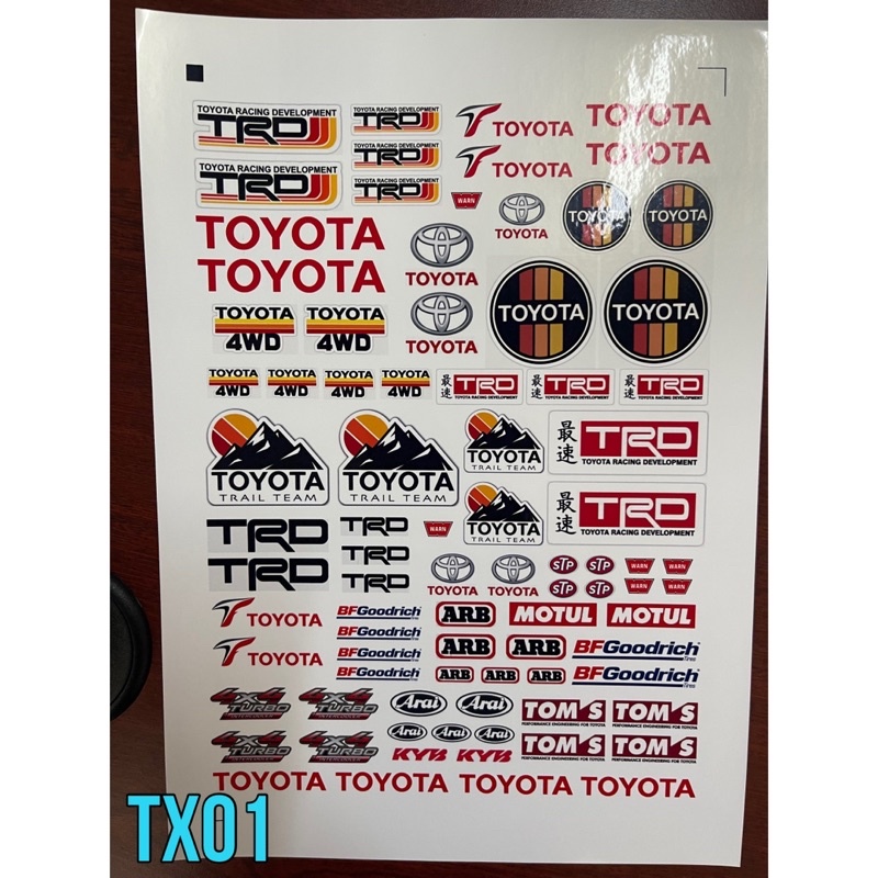 TitanX Rc Factory custom Sticker for 1/10 1/8 scale RC Remote Car ...