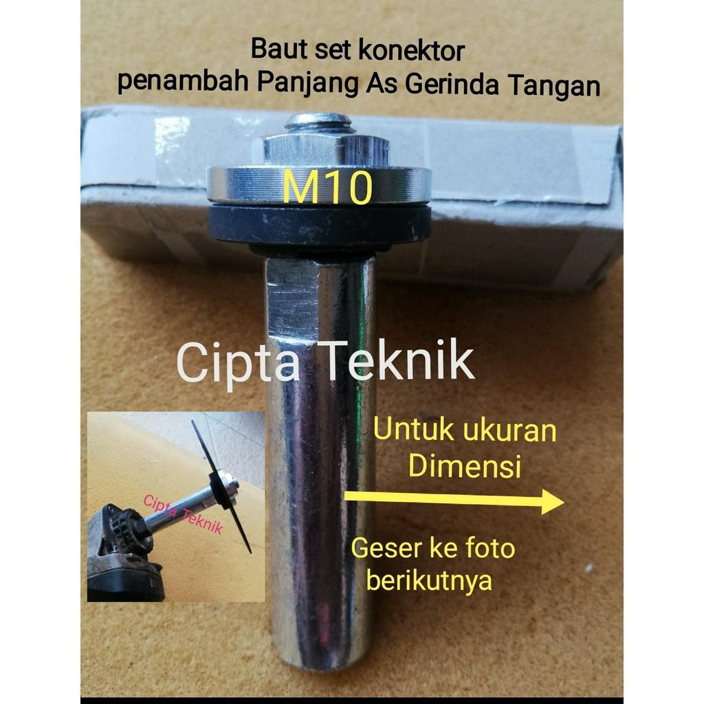Connector Bolt Set M10 Hand Grinder Axle Extender Extension Connecting ...