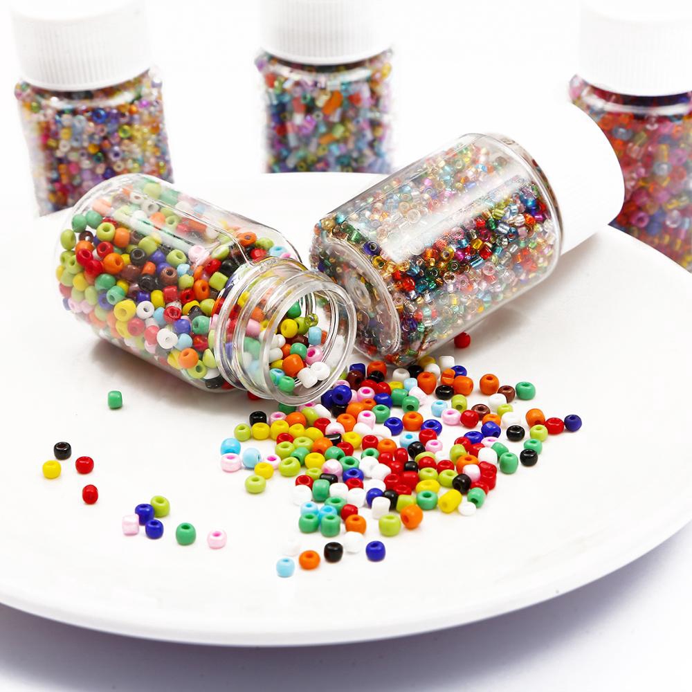 [Ready Stock] 3000pcs Bottled 2mm Glass Beads Charm Czech Beads Seed ...