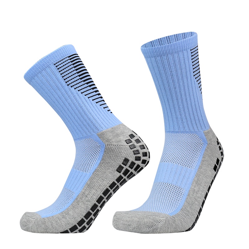 Men Women Crew Middle Calf anti slip antislip silicone sports soccer ...