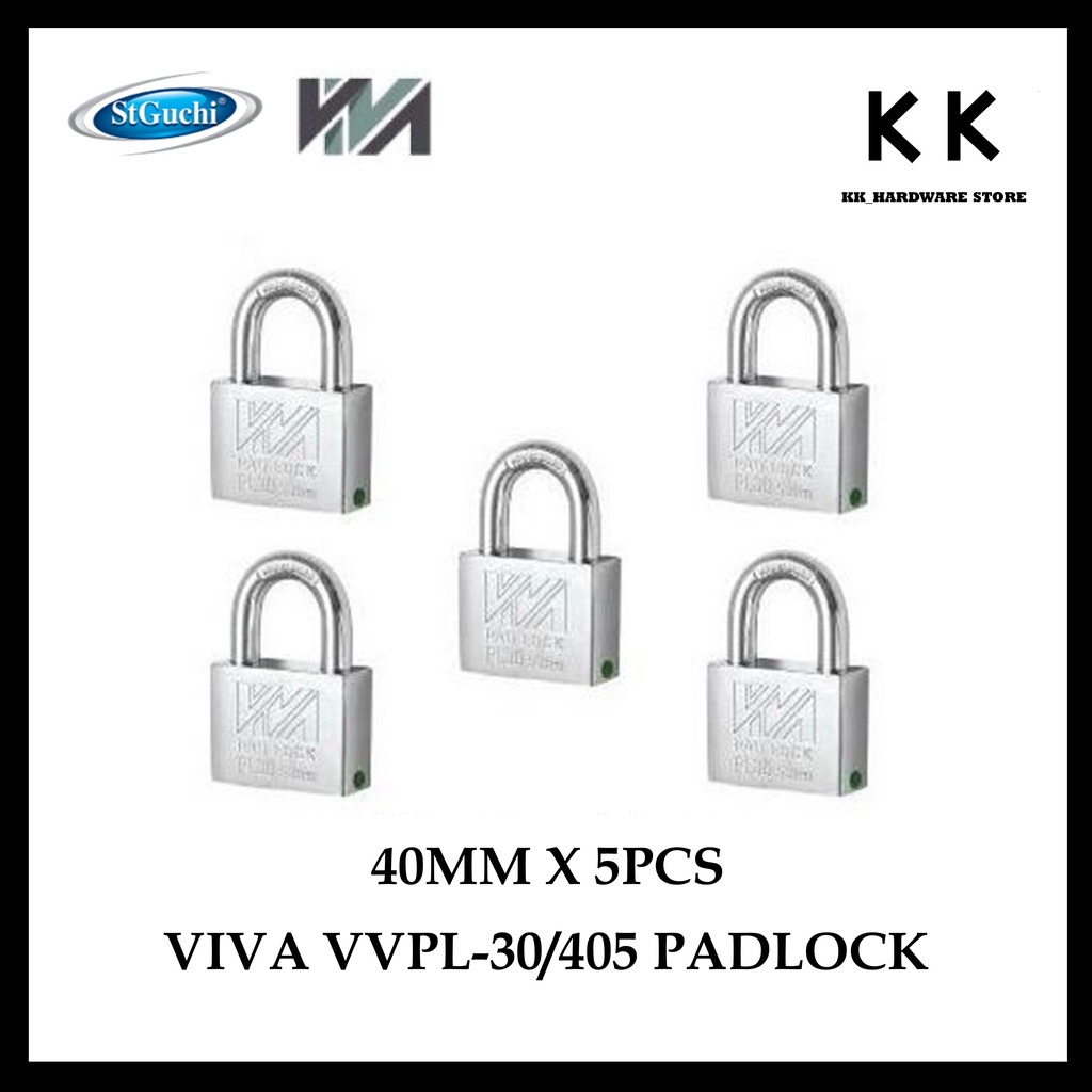 St Guchi Viva 40mm Security Pad Lock Office Home Gate Door Padlock ...