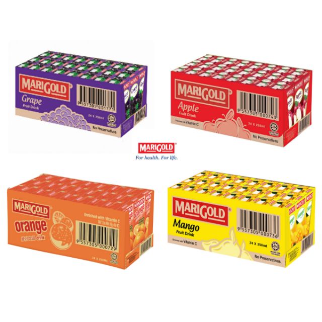Marigold Fruit Drink Assorted ( 24 x 250ml ) 1 Carton | Shopee Malaysia