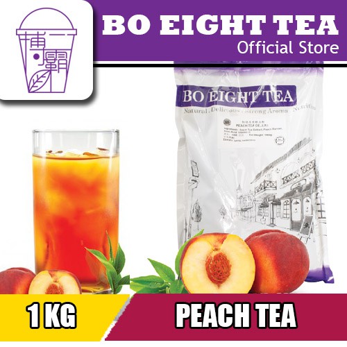 PEACH TEA POWDER 1KG 水蜜桃茶粉 Bubble Tea Premix Serbuk/Ice Blended ...